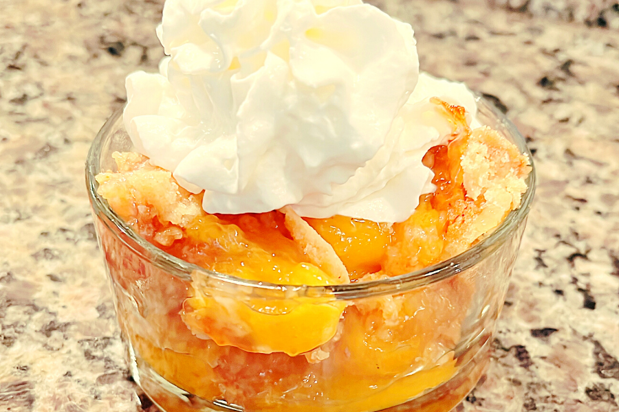 The Best Peach Cobbler Using Cake Mix | A Classic Hit • Start with the Bed