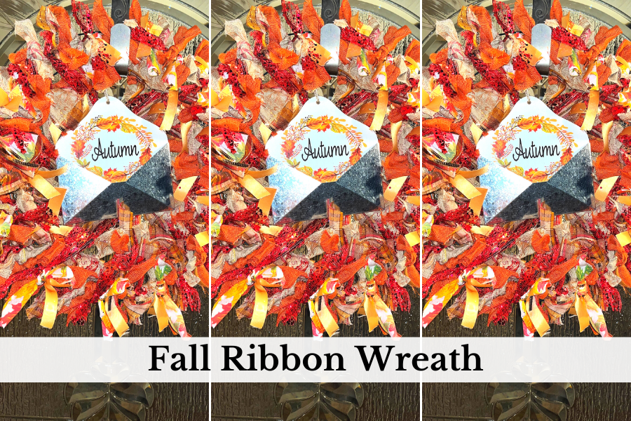 How To Make a Fall Ribbon Wreath • Start with the Bed