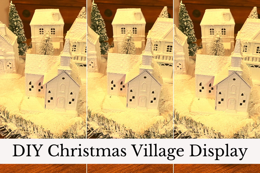 DIY Christmas Village Display on a Budget | Easy and Beautiful • Start ...