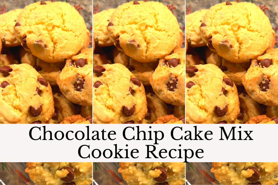 The Best Chocolate Chip Cake Mix Cookie Recipe • Start with the Bed