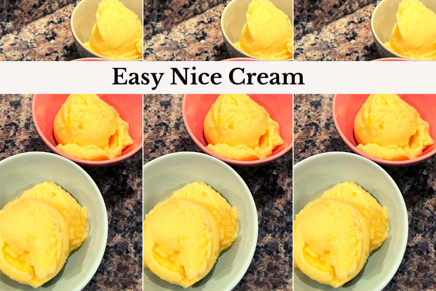 Easy Nice Cream | The Guilt-Free Ice Cream You'll Love • Start with the Bed