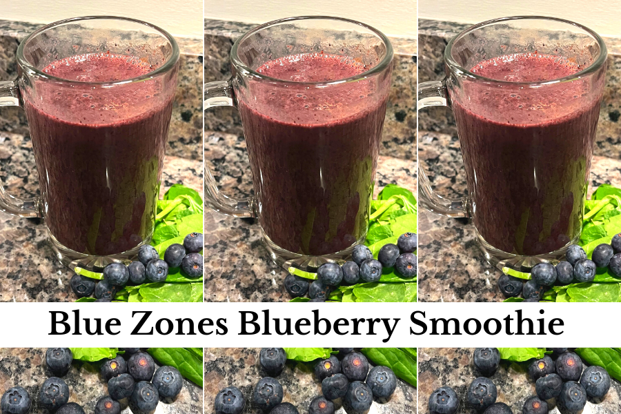 The Best Blue Zones Blueberry Smoothie • Start with the Bed
