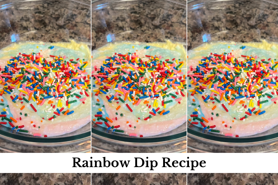 A ﻿Rainbow Dip Recipe Kids Will Love • Start with the Bed