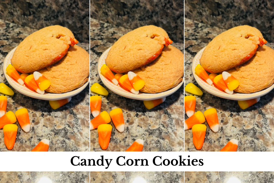 The Best Candy Corn Cookies Despite the Mess • Start with the Bed