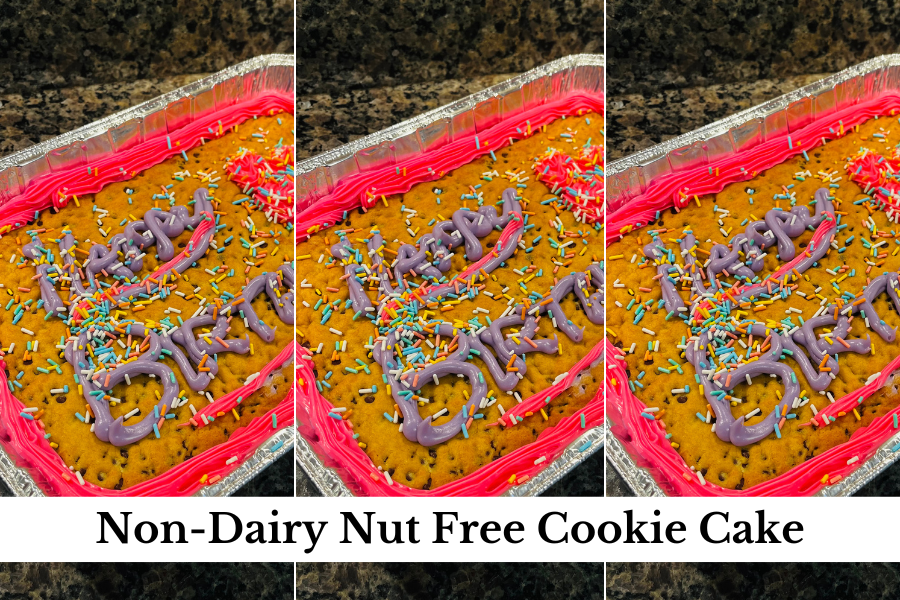 Non-Dairy Nut Free Cookie Cake Recipe | The Best Birthday Cake • Start ...