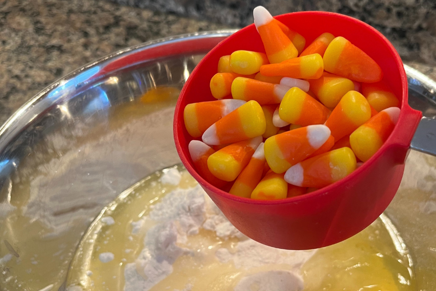 The Best Candy Corn Cookies Despite the Mess • Start with the Bed