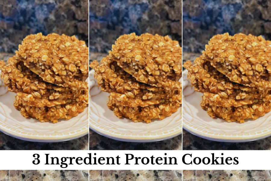 3 Ingredient Protein Cookies | Easy Sweet Treat • Start with the Bed